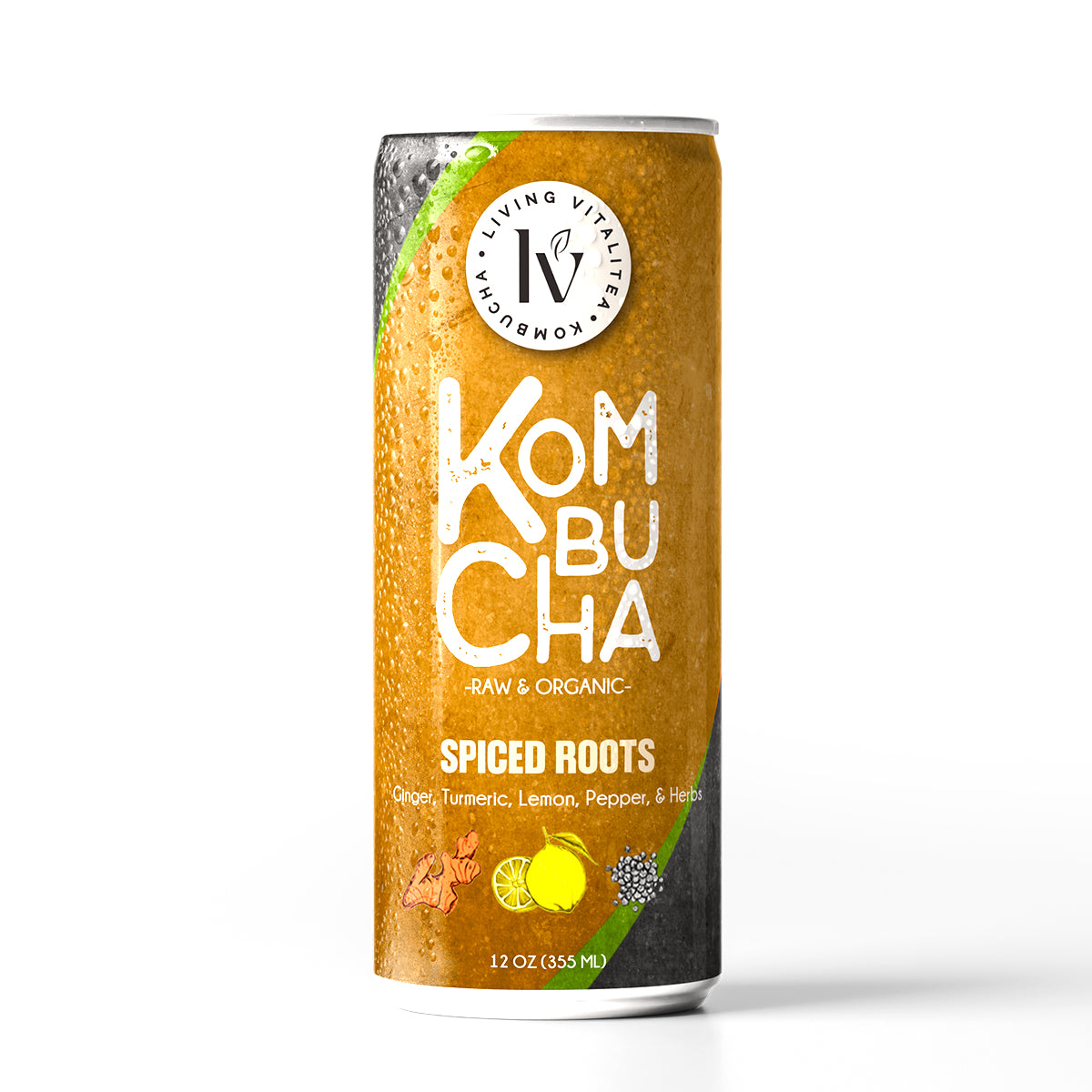 2. Spiced Roots Kombucha (12 Pack) – Living Vitalitea Kombucha